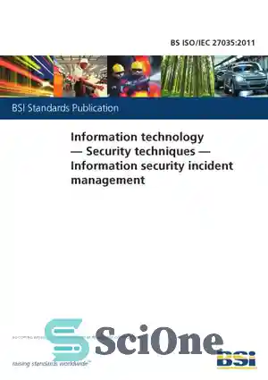 دانلود کتاب BS ISO/IEC 27035:2011 Information technology. Security techniques. Information ...