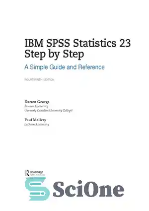 دانلود کتاب IBM SPSS Statistics 23 Step by Step. A simple Guide and Reference – IBM SPSS ...