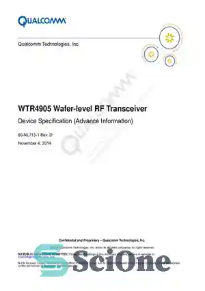 دانلود کتاب WTR4905 Wafer-level RF Transceiver Device Specification (Advance Information ...